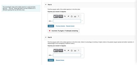 Solved The Wavelength Range Of The Visible Spectrum Is Chegg