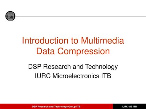 Ppt Introduction To Multimedia Data Compression Powerpoint