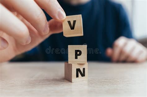 Vpn Technology Concept Security And Anonymity On The Internet Stock
