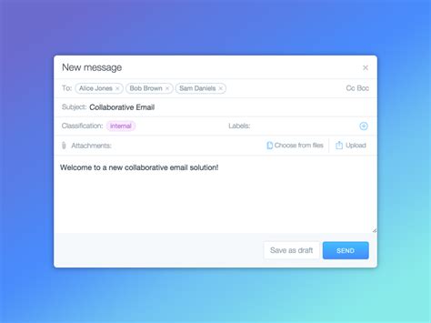 Dribbble Mailapp Compose Hd Png By Ida Swarczewskaja