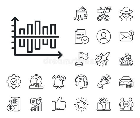 Diagram Chart Line Icon Column Graph Sign Salaryman Gender Equality
