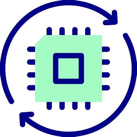 Processor Detailed Mixed Lineal Color Icon Processor Detailed Mixed Lineal Color Icon