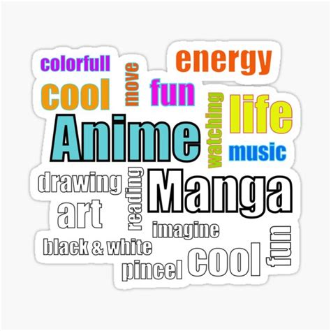 Anime Manga Sticker For Sale By Gamecircle Redbubble