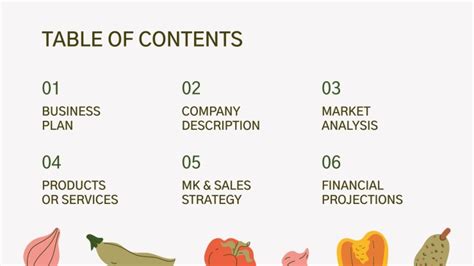 Vegetable Farm Business Plan Vegetable Farming Business Plan Template