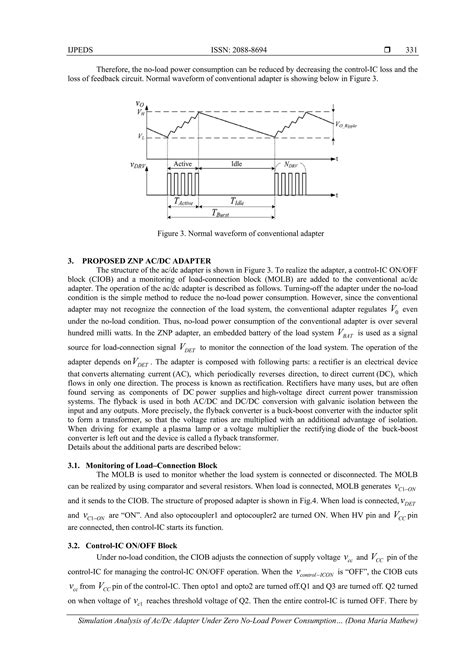 Simulation Analysis Of Acdc Adapter Under Zero No Load Power Consumption Using Simulink Process