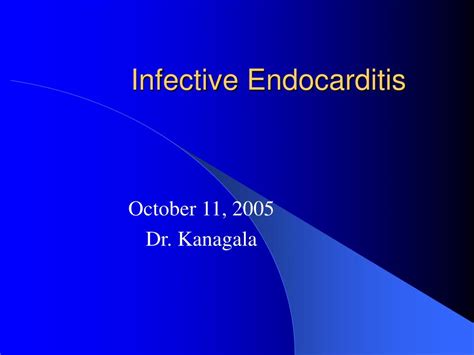 Ppt Infective Endocarditis Powerpoint Presentation Free Download Id226478