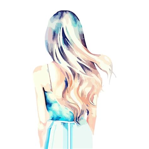 Premium Vector Summer Girl Watercolor Clipart