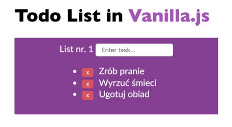 Github Piecioshka Demo Javascript Todo List Demo Project In Javascript Todo List