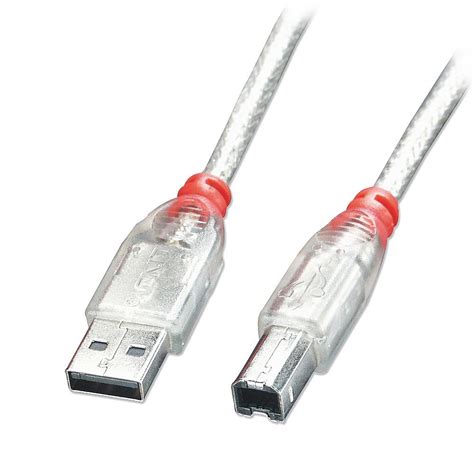 3m USB Cable Transparent Type A To B USB 2 0 8