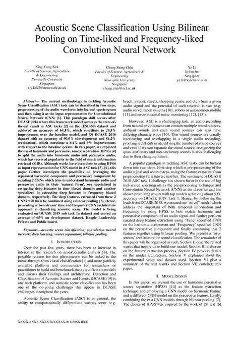 Acoustic Scene Classification Using Bilinear Pooling On Time Liked And