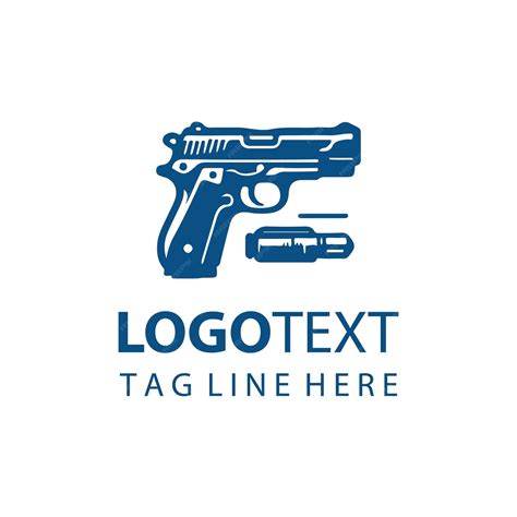 Pestol Weapon Logo Illustrations Premium Ai Generated Vector
