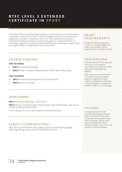 Btec Extended Certificate In Sport L3 T6