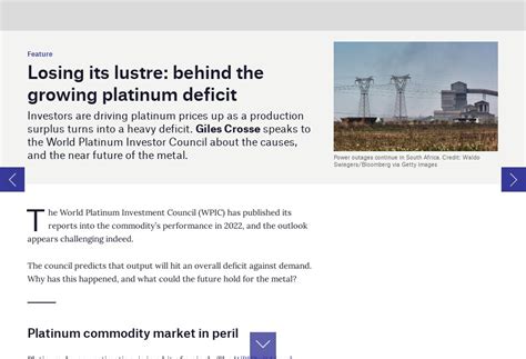 Losing Its Lustre Behind The Growing Platinum Deficit Mine Issue