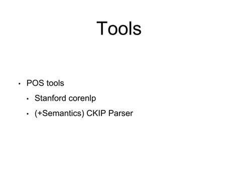 Srl And Dependency Tree English Version Pptx