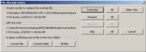 Windows 7 Copy Several Files And Overwriting Only If The Size Of The