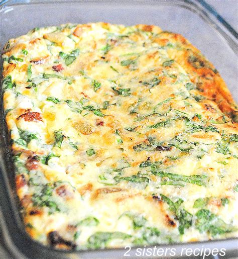 Spinach And Egg Breakfast Casserole 2 Sisters Recipes By Anna And Liz