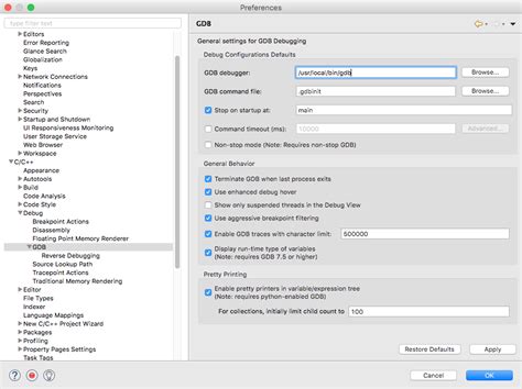 Where To Set Gdb Path In Eclipse Stack Overflow