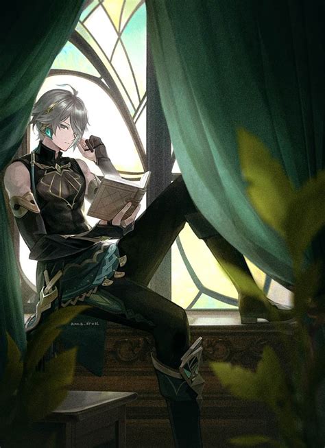阿尔海森 插画师アナ的艾尔海森插画图片 BoBoPic