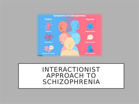 Aqa A Level Psychology Schizophrenia Interactionist Approach Explaining And Treating