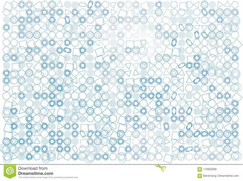 Pattern Of Shape Illustrations Background Stock Vector Illustration Of Concept Mosaic 110950086