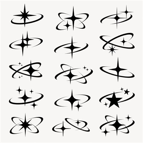 Premium Vector Abstract Star Orbit Design Set Vector Set Of Abstract