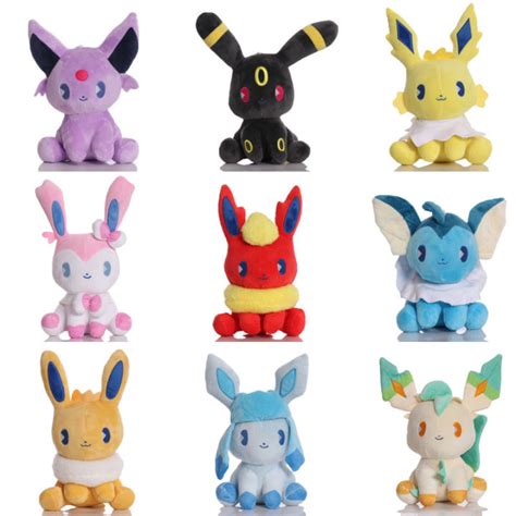 1pcs 25 28cm Pokemon Eevee Sylveon Umbreon Flareon Jolteon Vaporeon Espeon Plush Toys Soft Plush