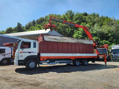 현대 트라고 집게차 95톤 중고트럭 아이트럭