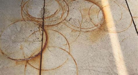 Rust Stains On Outdoor Floors