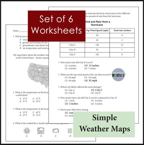 Weather Worksheets Chart Maps Graph And Data Tables Made By Teachers
