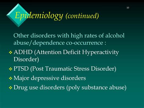 Ppt Comorbidity Of Alcohol And Psychiatric Problems Powerpoint Presentation Id263372