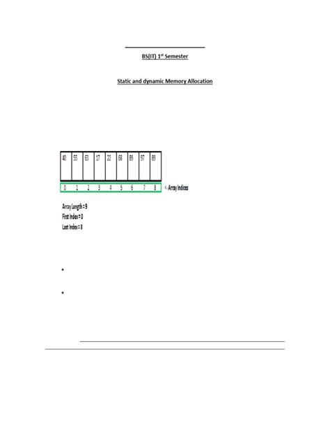 Dynamic Memory Allocation Pdf Pointer Computer Programming