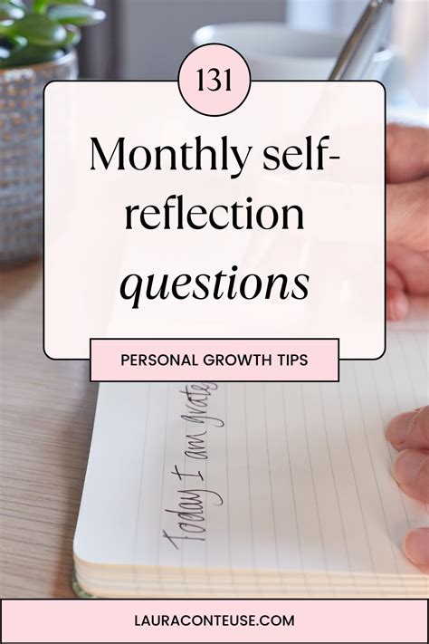 131 Monthly Self Reflection Questions Reflection Questions Reflection Reflection Activities