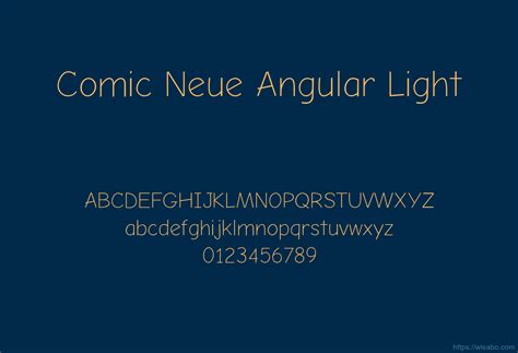Comic Neue Angular Light Font Free Download Ttf Otf Wisabo Fonts
