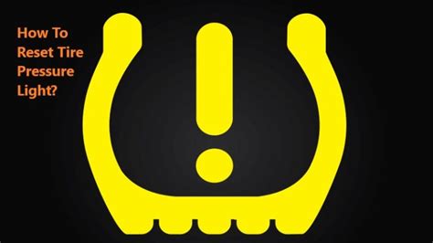 How To Reset Tire Pressure Light Rx Mechanic