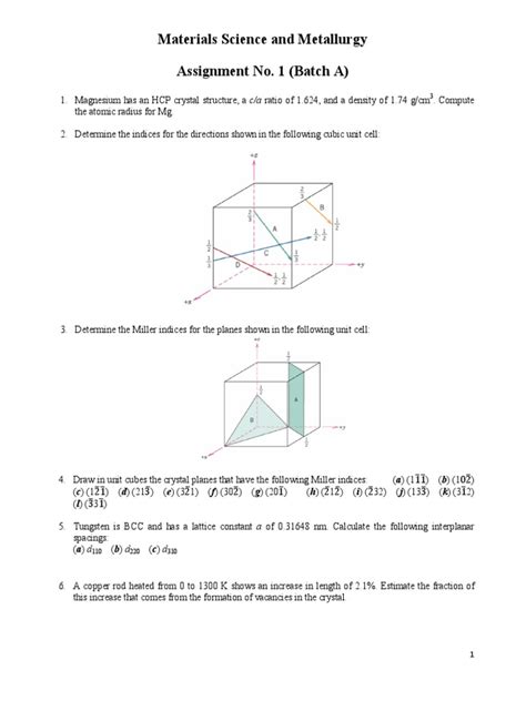 Assignment No 1 Materials Science And Metallurgy Download Free Pdf Deformation Engineering