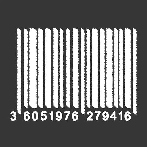 Premium Vector Bar Code Isolated On Gray Background Universal Product Scan Code In Doodle Style