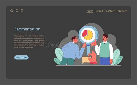 Market Segmentation Strategy Professionals Analyze Stock Vector Illustration Of Personalized