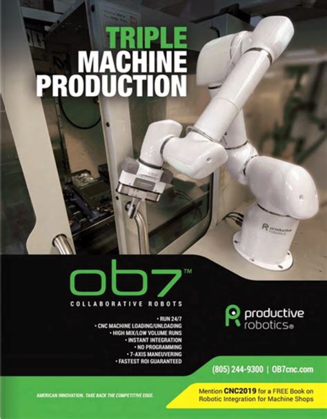 Cnc West Features Ob7 Cobot For Cnc Machine Tending