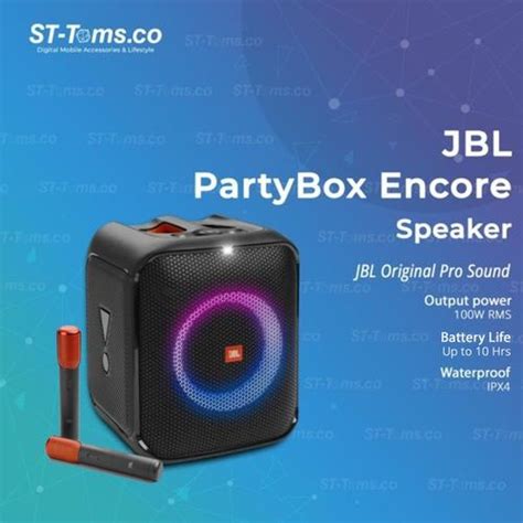 Promo JBL PartyBox Encore Essential 100W Sound Built In Dynamic Light Show Encore With Mic