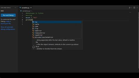 Datatypes In Python Youtube