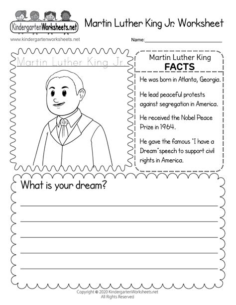 Martin Luther King Jr Day Worksheets Printable Calendars At A Glance