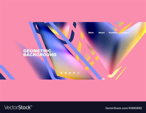 Bright Colorful Triangular Shapes Abstract Vector Image