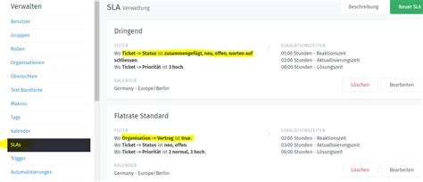 Customer Specific Slas Feature Requests Zammad Community