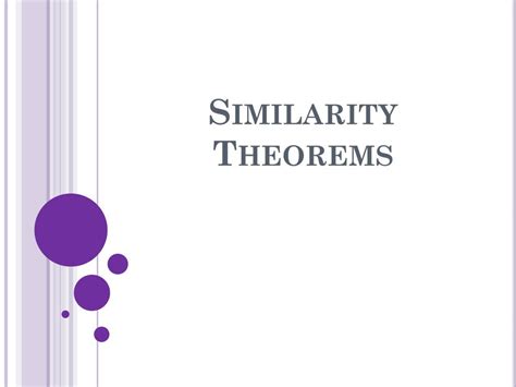 Ppt Similarity Theorems Powerpoint Presentation Free Download Id 6750530