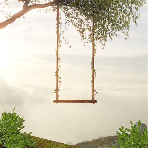 Tree Swing Blender Scene Free 3d Model Cgtrader
