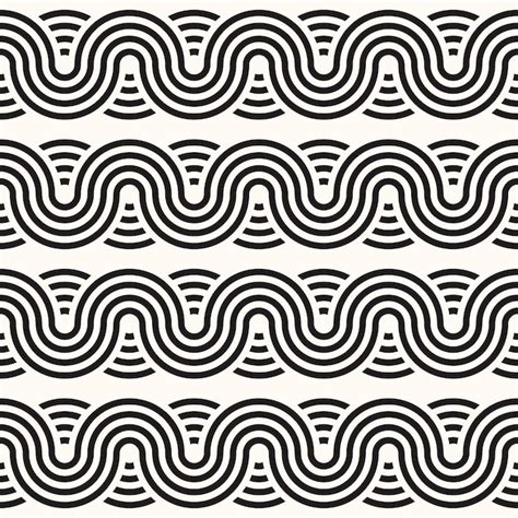 Premium Vector Vector Geometric Abstract Seamless Monochrome Pattern Texture Repeating Background
