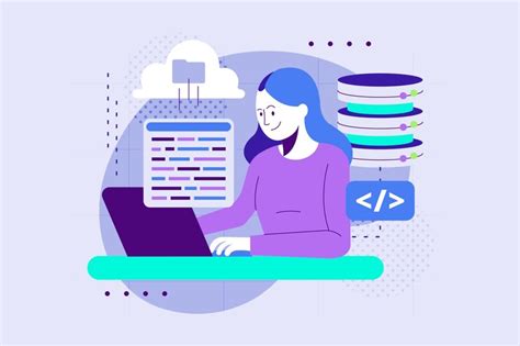 손으로 그린 평면 디자인 Sql 그림 무료 벡터