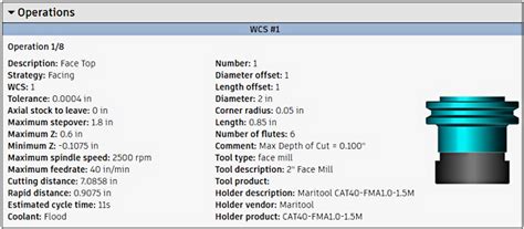 create a setup sheet from an nc program