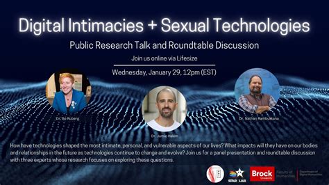 Public Research Talk And Roundtable Discussion “digital Intimacies And
