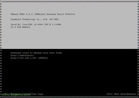Installing Vmware Esxi 65 Dcui Host Client Blog